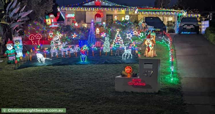 Emu Heights Christmas Lights Map and Lists: 47 Dartmoor Circuit Display ...