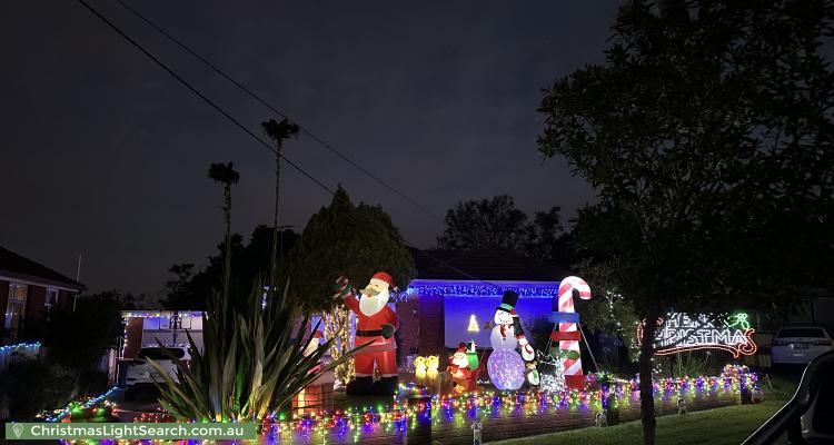 Panania Christmas Lights Map and Lists: 11 Roslyn Avenue Display ...