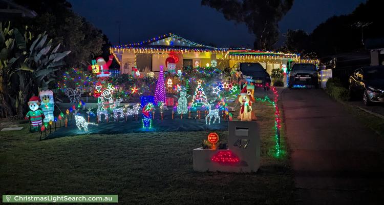 Emu Heights Christmas Lights Map and Lists: 47 Dartmoor Circuit Display ...